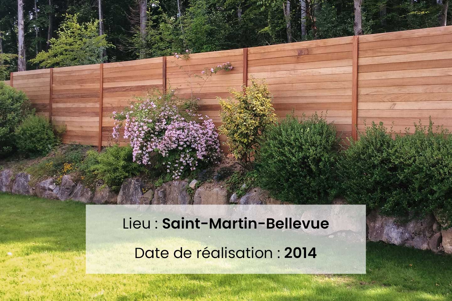 Réalisation Claustras Bois Exotique - Aménagement Paysager
