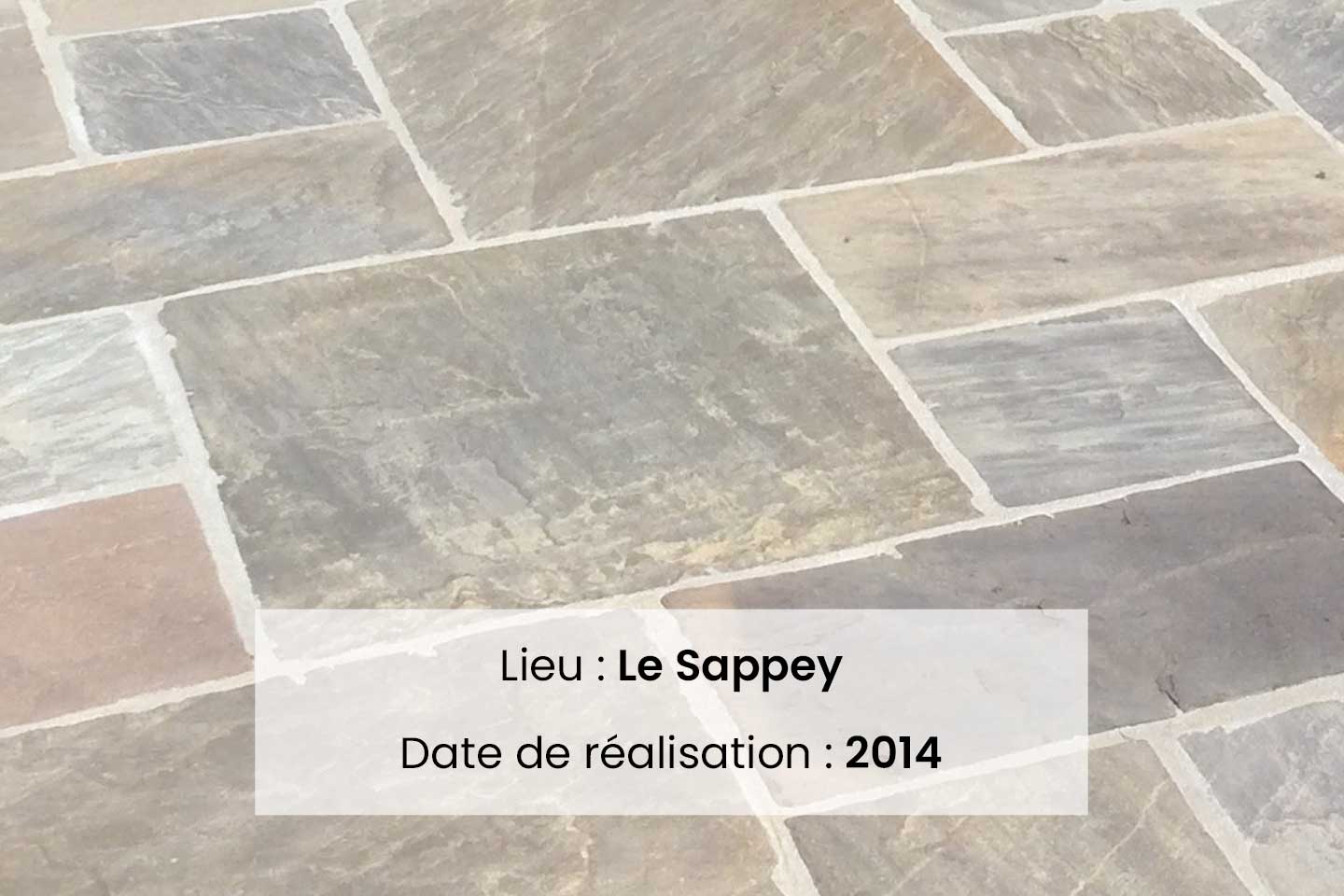 Terrasse en grès - pierre naturelle